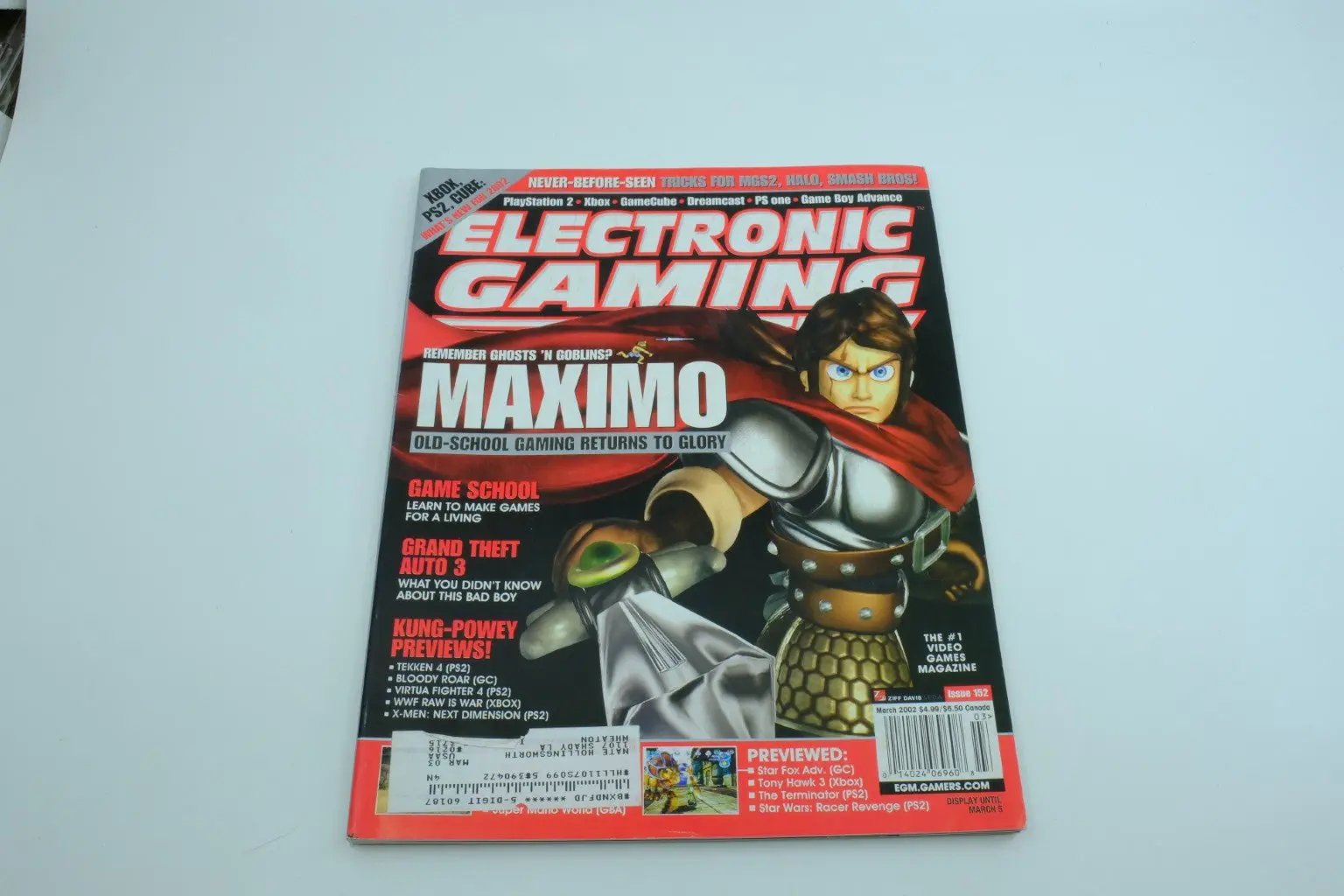 Electronic Gaming Monthly – Issue 152 (March 2002, “Maximo” cover)
